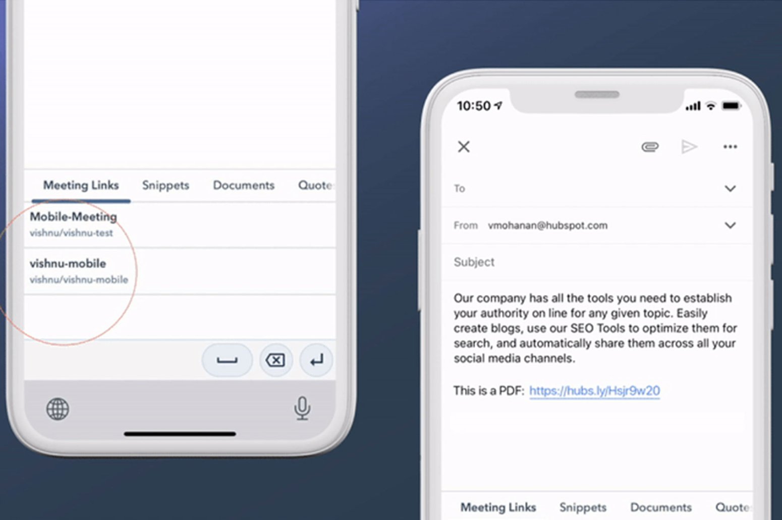 Find out how Hubspot Keyboard on Mobile increases your productivity